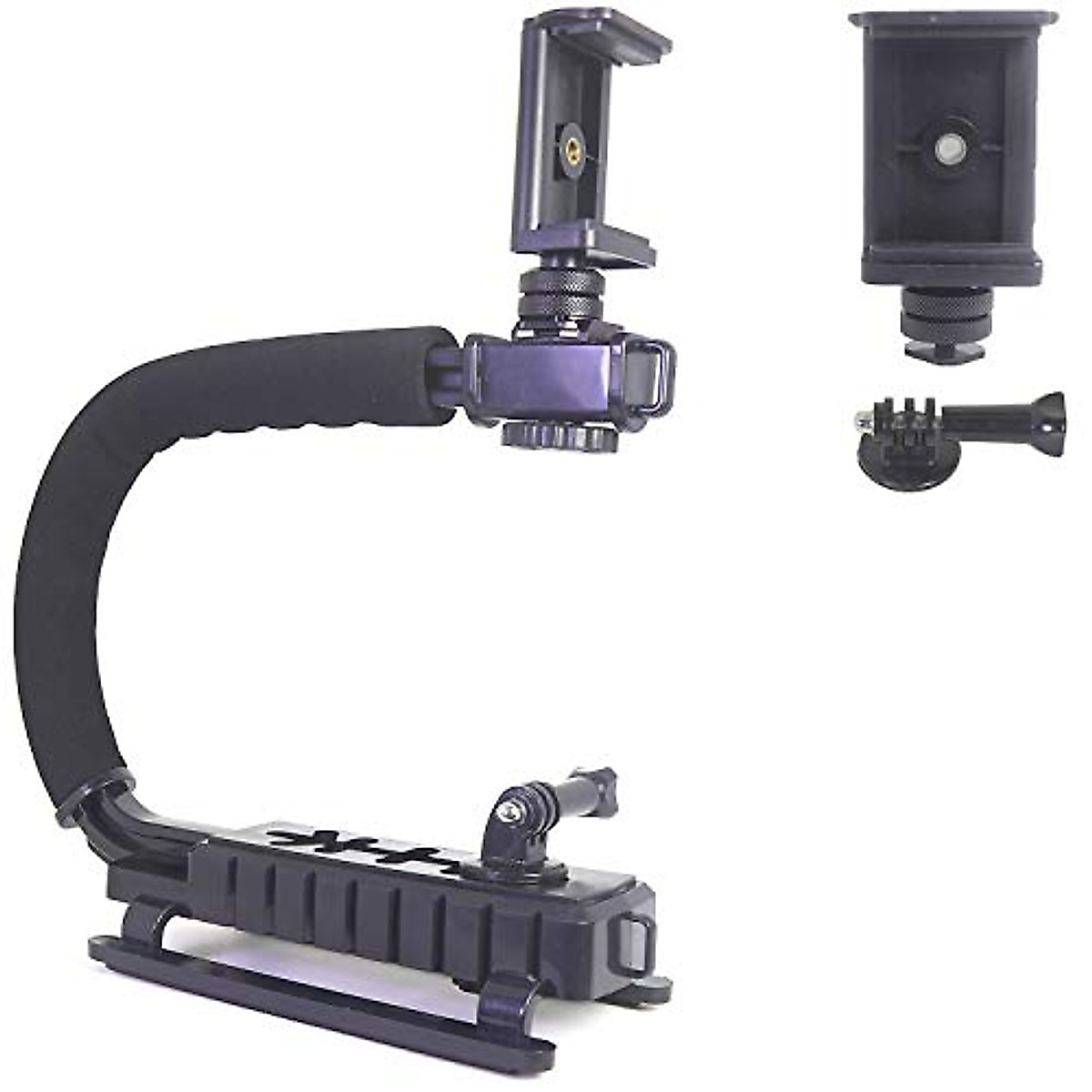 DSLR Stabilizer Handheld Video Action Stabilizing Handle Grip C Shape Professional Vlogging for Smart Phones GoPro Canon Nikon Sony Panasonic Pentax Olympus Camera Camcorder (Pack of 1)