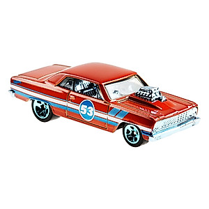 Hot Wheels Orange & Blue 53rd Anniversary '64 Chevelle SS 1/5 DieCast 1:64th Scale