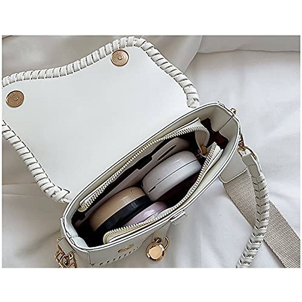 PURFANREE Women Trendy Saddle Shoulder Bag Clutch Purse Underarm Handbag Satchel HandBag Crossbody Bag