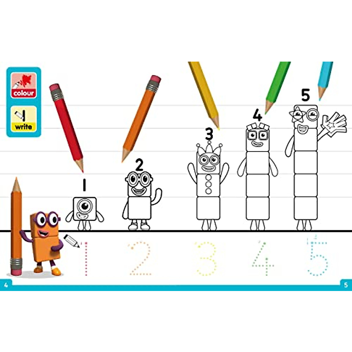 Numberblocks Colouring Fun: A Colouring Activity Book