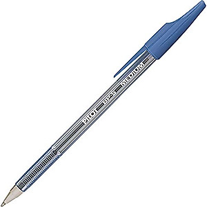 Pilot, 36711, Better Stick Ballpoint Pen, Medium 1mm, Blue Ink, Translucent Blue Barrel, Dozen