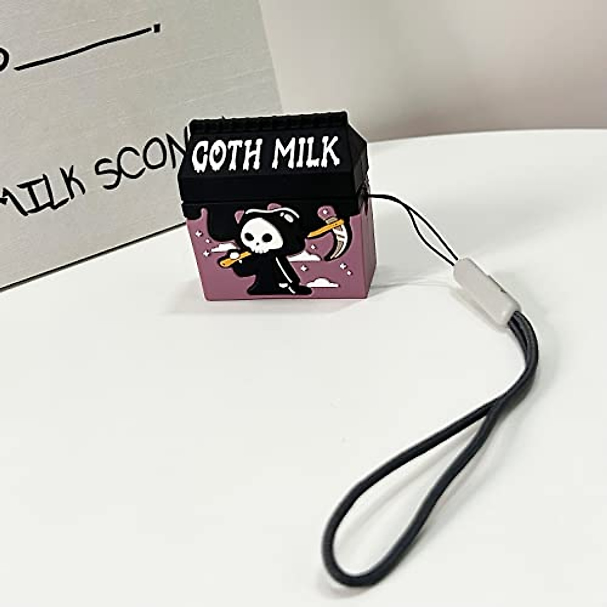 Cartoon Case Design for Apple AirPods Pro (2nd Generation) 2022 Version Adorable Case Soft Silicone Cover Silicone Shockproof Case Anti-Fall Case for Airpod Pro2 Case Goth Milk
