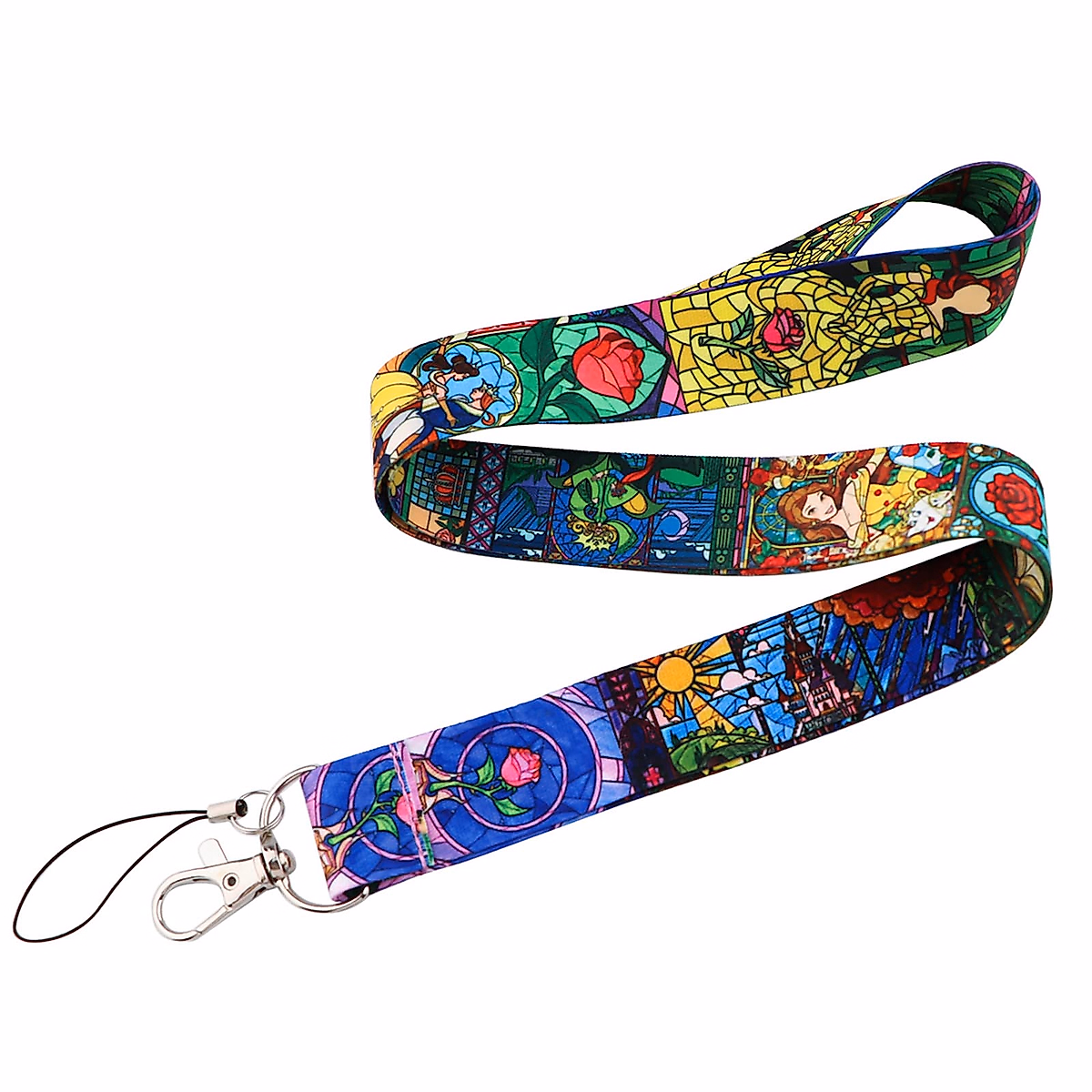 RHXWFDG Cartoon Cute Anime Lanyard Keychain, ID Badges Lanyard, Key Lanyard for ID Card Holder, Cell Phone Case (1)