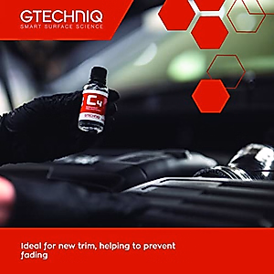 Gtechniq - C4 Permanent Trim Restorer - Restores Faded Trim to New Condition; Exceptionally Thin Optically Clear Film, Protective Durable Coating for Up to 2 Years (15 milliliters)