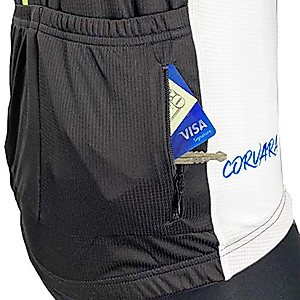 CORVARA BIKE WEAR UFO Believe Men's Cycling Short Sleeve Bike Jersey (Large) Blue