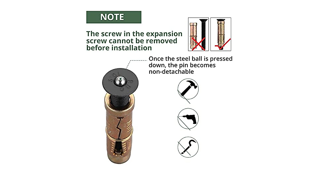 EYPINS Heavy Duty Security Ground Anchor for Bike Locking