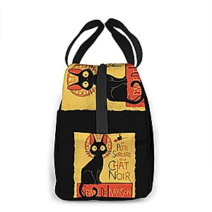 Portable lunch insulated bag lunch bag reusable waterproof portable thermal insulation bag lunch tote lunch box cooler bag with zipper for women/men