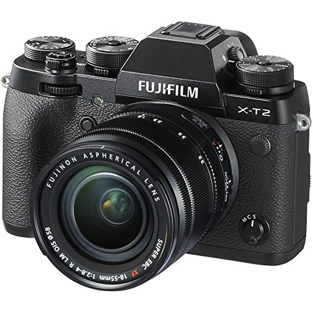 Fujifilm X-T2 Mirrorless Digital Camera F2.8-4.0 Lens, with XF 18-55 millimeters, Black