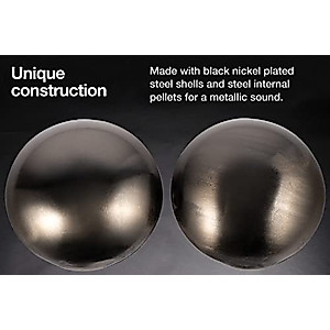 Meinl Percussion SH22 Clamshell Steel Spark Shaker, Set of Two