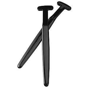 2pcs tongue scraper Tongue Brush Tongue Cleaner Tongue Cleaning Scraper for Fresher Breath in oral tongue cleaner Seconds tongue scraper (Black)