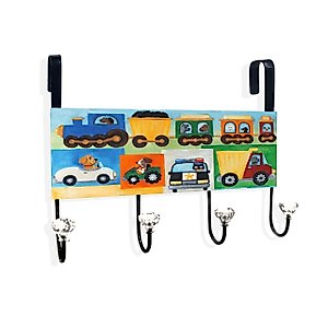 Stupell Home Décor Dogs Driving Vehicles Over The Door Hanger, 12 x 10.5 x 2, Proudly Made in USA