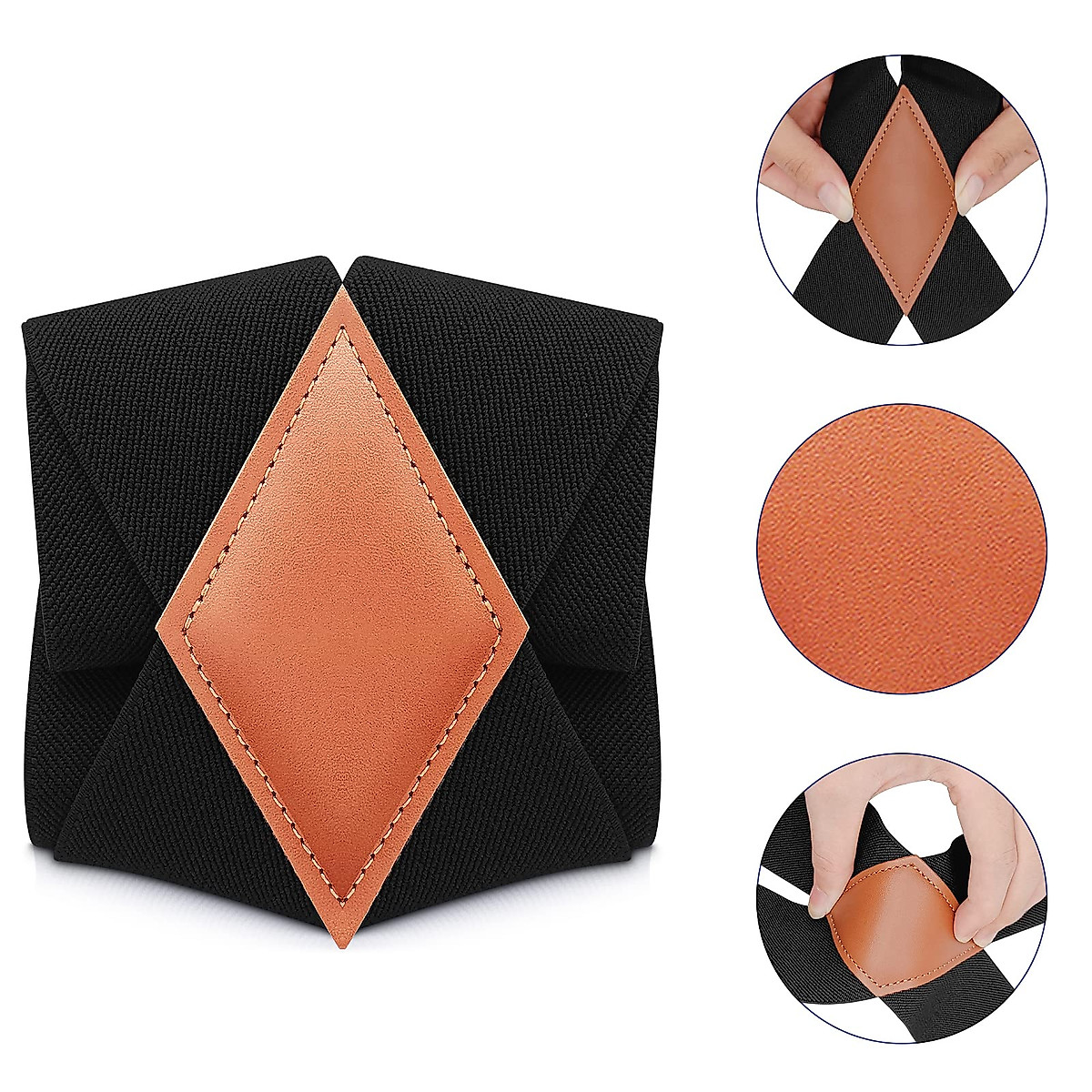 Howwide Suspenders for Men Heavy Duty Clips X-Back Ski Suspenders Snow Pants Elastic Adjustable Brace 2 inch