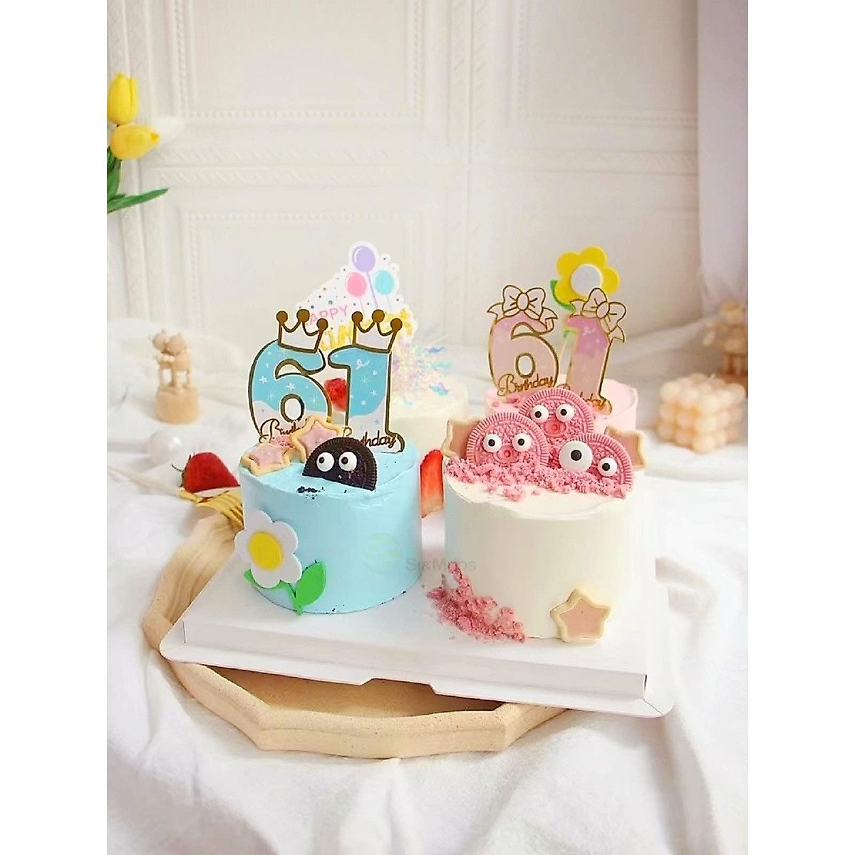 SE Si&Moos Large and Small Candy Eyes for Decorating Small Edible Eyes for Cupcakes Big Edible Eyeballs Christmas Cookie Decorations Cookie Decorating Eyes Googly Candy Eyes 3 OZ with Tweezers