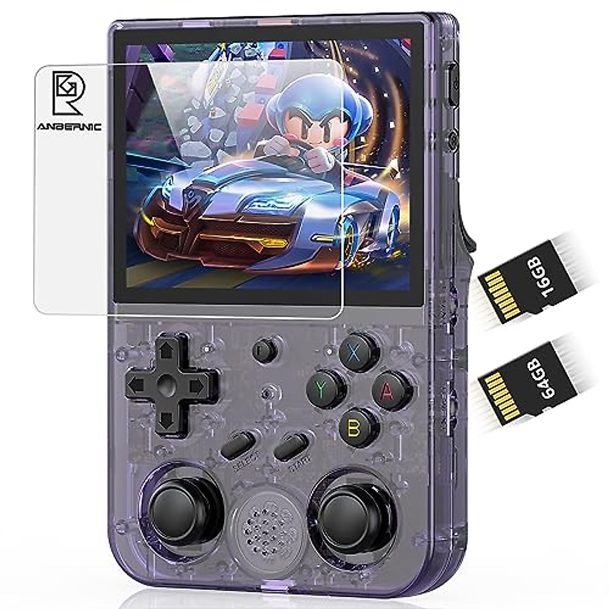 RG353V Retro Handheld Game with Android 11 and Linux Built- in 4452 Games,RG353V Emulator Handheld Console RK3566 Supports 5G WiFi 4.2 Bluetooth Online Fighting,Streaming and HDMI RG353V