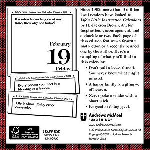 Life's Little Instruction 2021 Day-to-Day Calendar