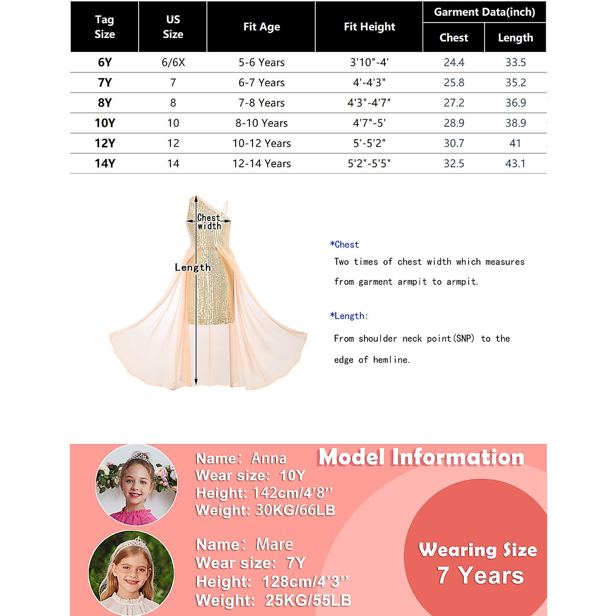 GRACE KARIN Girls Sequin Dress Sliver Pageant Dresses for Girls 6-7 Birthday Party Dresses