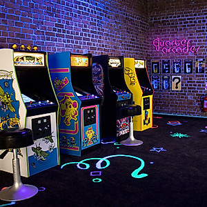 Quarter Arcades Official Galaxian 1/4 Sized Mini Arcade Cabinet by Numskull – Playable Replica Retro Arcade Game Machine – Micro Retro Console