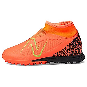 New Balance Boy's Tekela V4 Magique Tf Soccer Shoe, Neon Dragonfly/Black/Coloro Green, 5.5 Big Kid