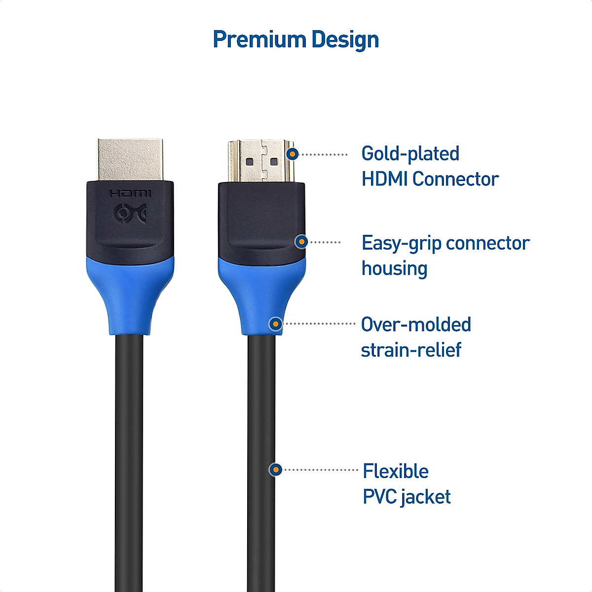 Cable Matters 3-Pack High Speed HDMI Cable 6 ft with 4K @60Hz, 2K @144Hz, FreeSync, G-SYNC and HDR Support for Gaming Monitor, PC, Apple TV, and More