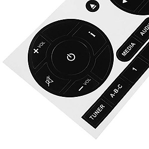 DFYYQ Car Radio Stereo Button Decals Worn Peeling Repair Stickers for Fiat 500