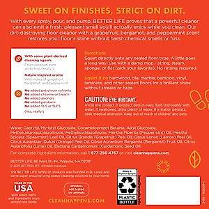 Better Life Naturally Dirt-Destroying Floor Cleaner, Citrus Mint, 32 Fl Oz (Pack of 2)