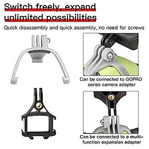 Honlyn Mount Adapter Bracket for DJI FPV Drone Compatible with Gopro 10 9 8 7 /for Insta360 ONE R Insta360 ONE RS /for Insta360 ONE X 1 2/for DJI Osmo Pocket 1 2