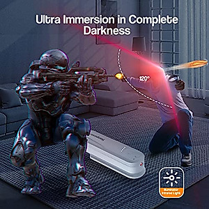 Hanpusen Battery Pack with Ir Light for Oculus Quest 2, Ir Illuminator Infrared Light with 5000mAh Charger for Quest 2 Accessories, Enhance Tracking in Dark Extended 2-4 Hours Play Time