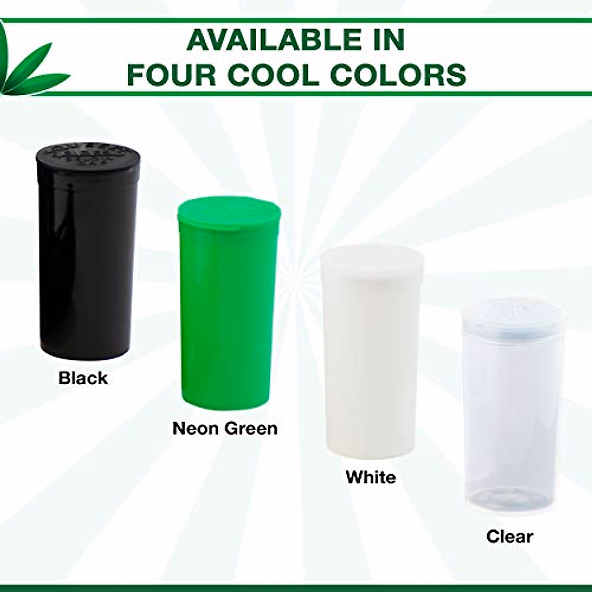 Emerald Mountain Supplier Pop Top Dram Containers | Durable Airtight Multipurpose Storage | Herb and Pill Organizer - 13 Dram (White, 320 Count (Pack of 1))