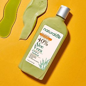 Naturaloe - Hair Fall Control Conditioner - 100% Vegan Formula Infused with 40% Aloe Vera Gel, EcoFriendly, Cruelty Free, No Parabens, No Silicones - 12 fl oz