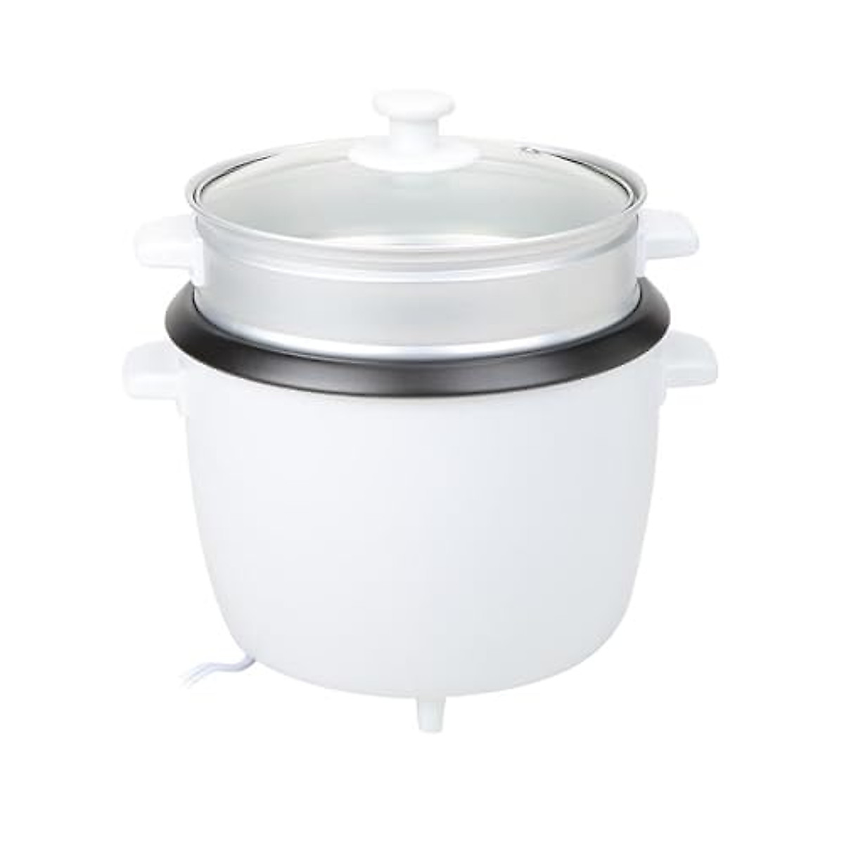 Tayama Rice Cooker with Steam Tray 8 Cups, White (RC-8R)