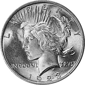 1923 P Silver Peace Dollar US Mint Uncirculated