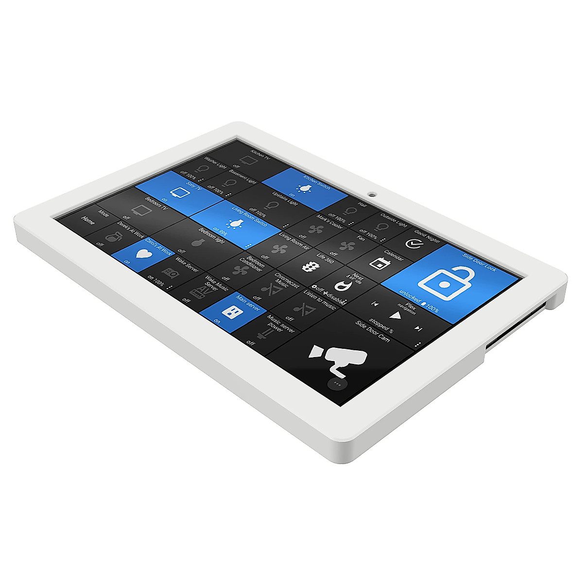 Smart Home Mount Tablet Wall Mount Kit with Integrated Power Cable - Fits Fire 10 - White