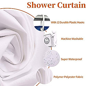 Lnond Shower Curtain Sets with Rugs and Toilet Lid Cover and Bath Mat for Bathroom, African American Lovers Couple Shower Curtain Sets with 12 Hooks, Waterproof Durable Bathroom Decor Set