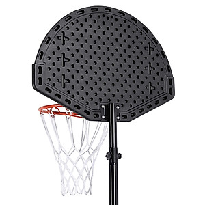 Topeakmart 7-9ft Portable Basketball Hoops & Goals Removable Youth Basketball Hoop System Stand for Youth Outdoors Indoor Play Height Adjustable