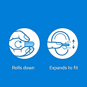 3M Disposable Earplugs For Quiet, Studying & Sleep, 80 Pairs (160 Plugs), Noise Reduction Rating (NRR) 32 dB, Comfortable All Night Long, Light Blue Ear Plugs, Come In Resealable Bag (EPQS-80B-SIOC)