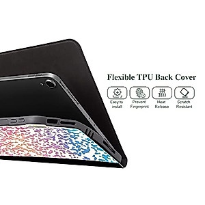 10.9 Inch iPad Air 5th Generation /iPad Air 4th Generation Case, Protective Hard Back Cover, Adjustable Smart Multi Viewing Stand, Auto Wake/Sleep, Pink CompositionBook