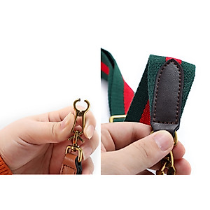 GOXTECH Wide Shoulder Strap Adjustable Replacement Crossbody Purse Handbag (Coffee)