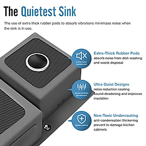 DuyviSteil T-304 Modern Nano-Coated Stainless Steel Kitchen Sink, Drop in & Topmount Double Bowl Sinks with Drainage Pipes and Fruit Baskets (30.7 x 16.9)