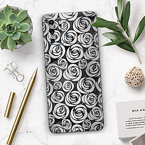 DesignSkinz Karamfila Silver & Pink Marble V9 Protective Vinyl Decal Wrap Skin Cover Compatible with The Samsung Galaxy S20 (Screen Trim & Back Glass Skin)