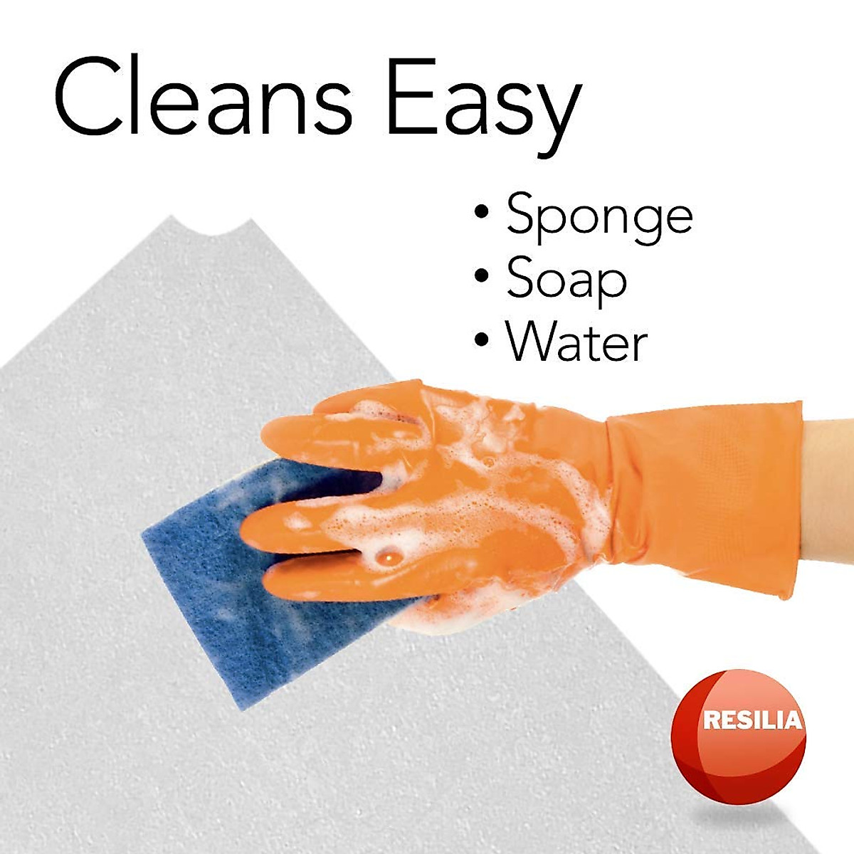 Resilia Shelf Liner Set for Wire Shelving Units – 5 Pack, 16 Inches x 36 Inches, Clear Vinyl, Anti-Slip, Heavy Duty, Made in The USA, for Kitchen, Bathroom, Garage Storage