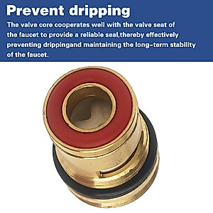 013787-45 Ceramic Cartridge Assembly Compatible with T/S Brass Faucets,Hot Ceramic Cartridge Faucet Parts Replace,Temperature 40F-140F,Pressure 20PSI-125PSI