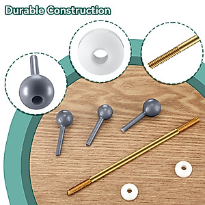 Enhon 2 Pack Universal Pop Up Drain Ball Rod Assembly, Sink Ball Rod Assembly Compatible with Pop Up Stopper, Pivot Rod Bathroom Sink Repair Kit, includes 3 Sizes of Pop Up Balls and Cone Washers