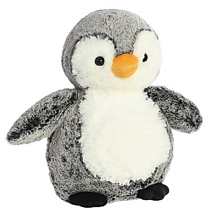 Aurora® Snuggly Sweet & Softer™ Perky Penguin™ Stuffed Animal - Comforting Companion - Imaginative Play - Gray 9.5 Inches