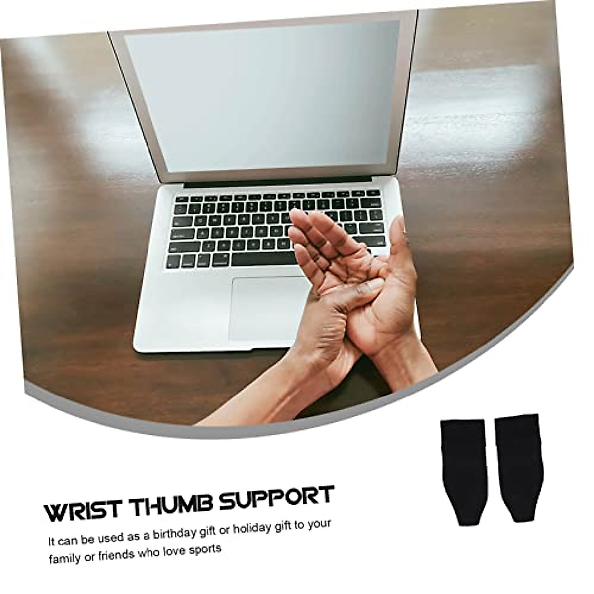 Healvian Wrist Support Brace 1 Pair Sports Wrist Support Gloves Thumb Brace Adjustable Stand Bowling Wrist Support r Wrist Hand Brace Thumb Protective Sleeve Finger Sleeve Belt Fitness