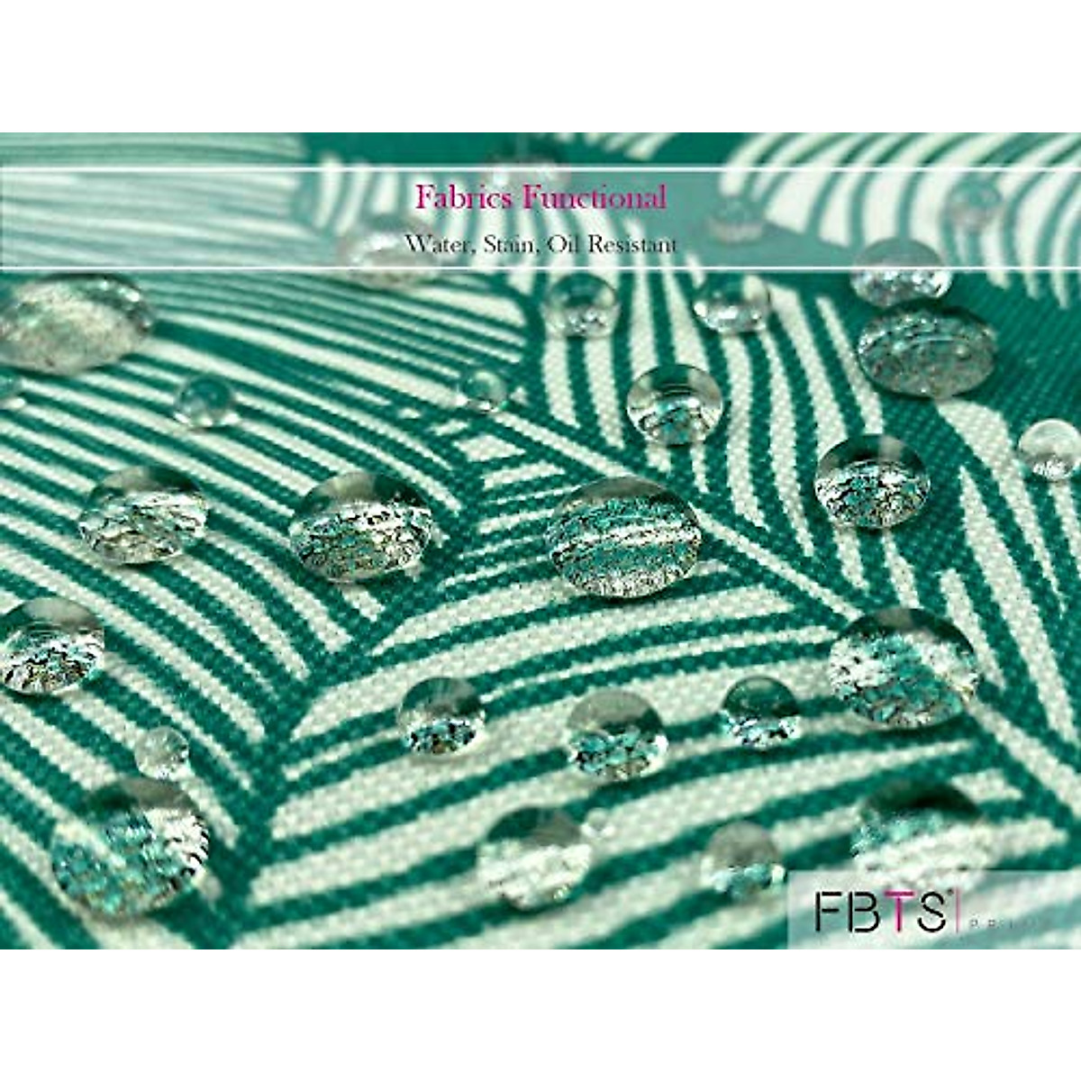 FBTS Prime Outdoor Chair Cushions Set of 4 Patio Seat Cushions with Ties 16x17 Inch Emerald Green Leaves U-Shape Chair Pads for Outdoor Patio Garden Home Office Furniture