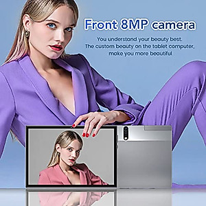 HD Tablet, 10.1in Tablet 6GB 128GB 8MP Front 20MP Rear for Writing for Android8.1 (US Plug)