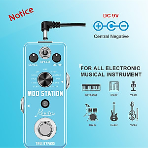 Rowin Mod Station 11 in 1 Digital Modulation Guitar Effects Pedal
