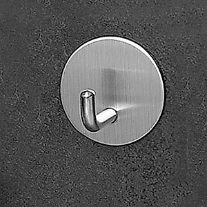 Muellery Adhesive Hook Wall Mounted Hook Hanger Hanging on Wall Stick Hooks 4.5cm(1.8in) TPAG90500