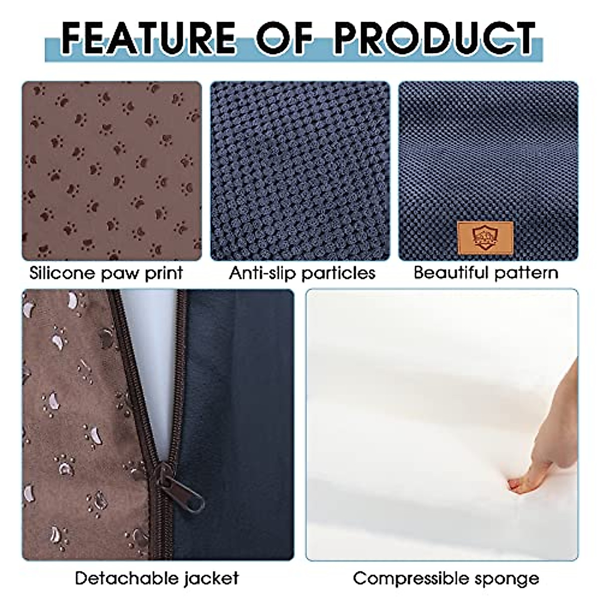 Topmart 3 Tiers Foam Dog Ramps/Steps,Non-Slip Dog Steps,Extra Wide Deep Dog Stairs,High Density Foam Pet Stairs/Ladder,Best for Older Dogs,Cats,Small Pets,with Dog Rope Toy,Blue