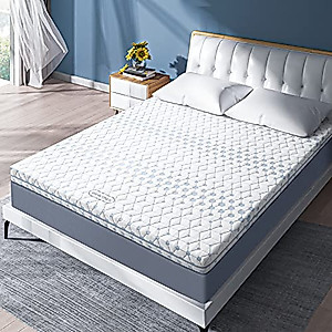 Sleepmax 3 Inch Firm Mattress Topper Full - Gel Infused Memory Foam Mattress Topper Pad Full Size, Firm Bed Topper with Removable Cover